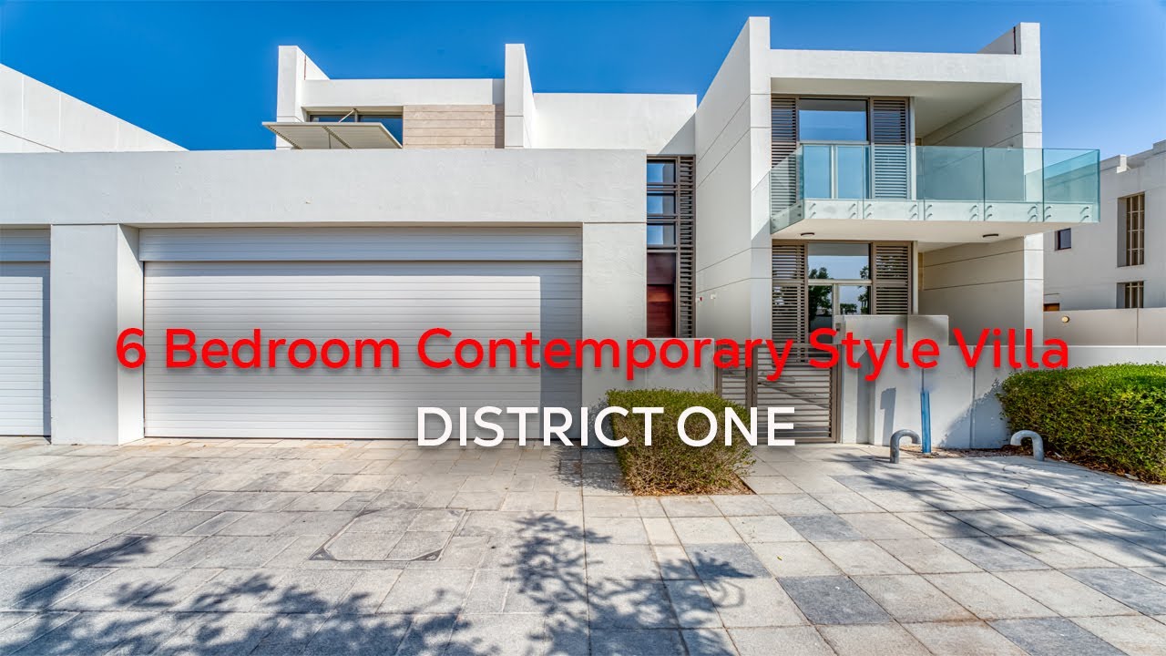 6 Bedroom Contemporary Villa - DISTRICT ONE - YouTube