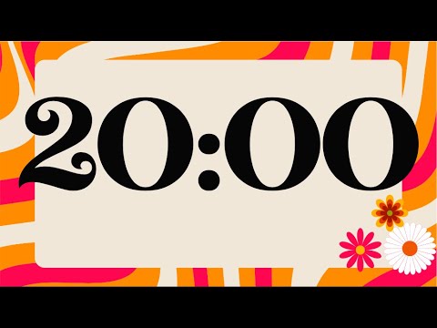 20 Minute Cute Groovy Pink Timer (Silent) - YouTube