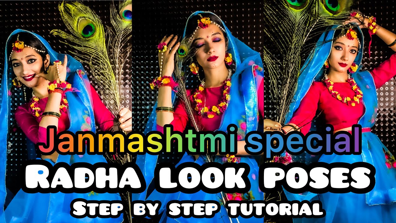 RADHA LOOK PHOTOSHOOT POSES/Janmashtmi special/RADHA RAJVANSHI ️/#radha ...
