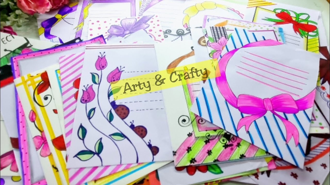 50 Beautiful Border Designs | Front Page Design | Border Work Designs ...