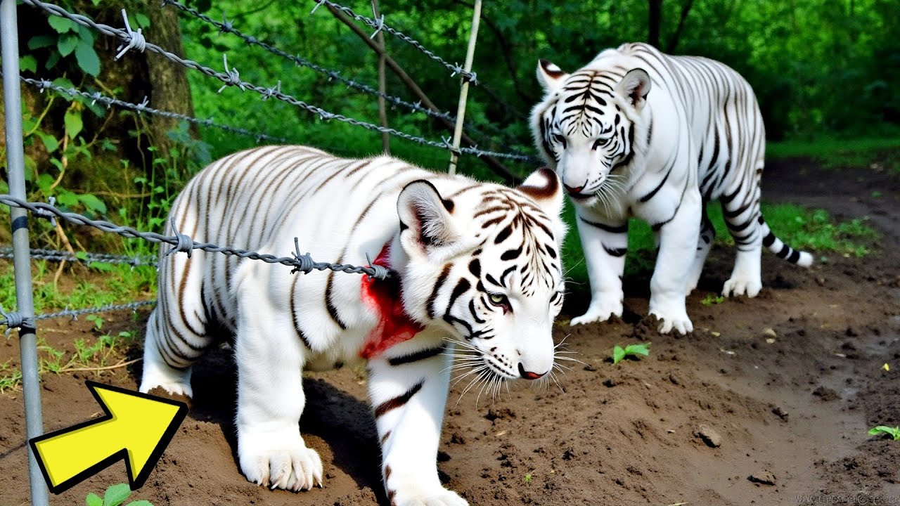 Trapped Tiger Cub Is Rescued By A Mindful Hunter From Fence Barbed Wire ...