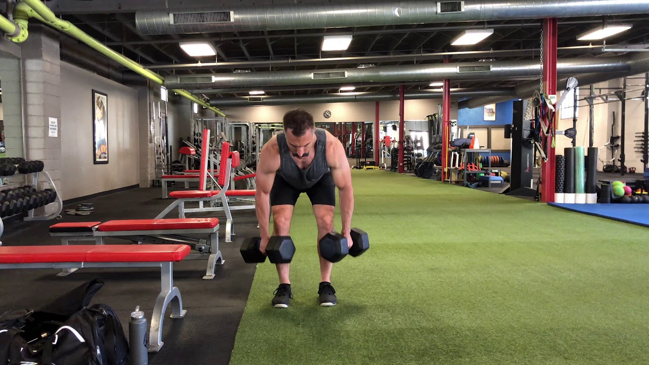 Bent-Over 2-Arm Dumbbell Row - YouTube