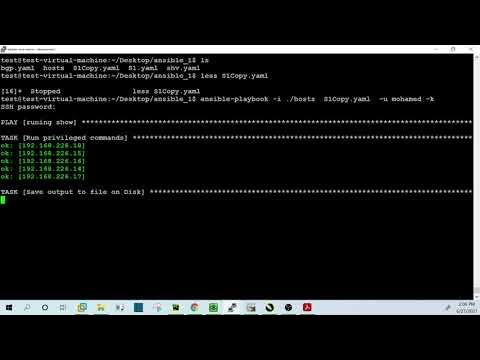 Ansible Save output - YouTube