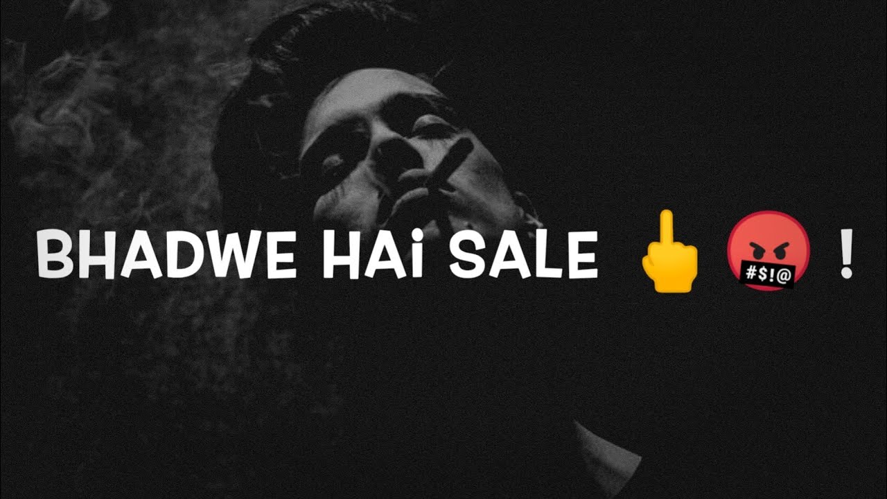 Bhadwe Hai Sale 🤬🖕|👥 Apne Gaddar Attitude Shayari Status |😈 Gangstar ...