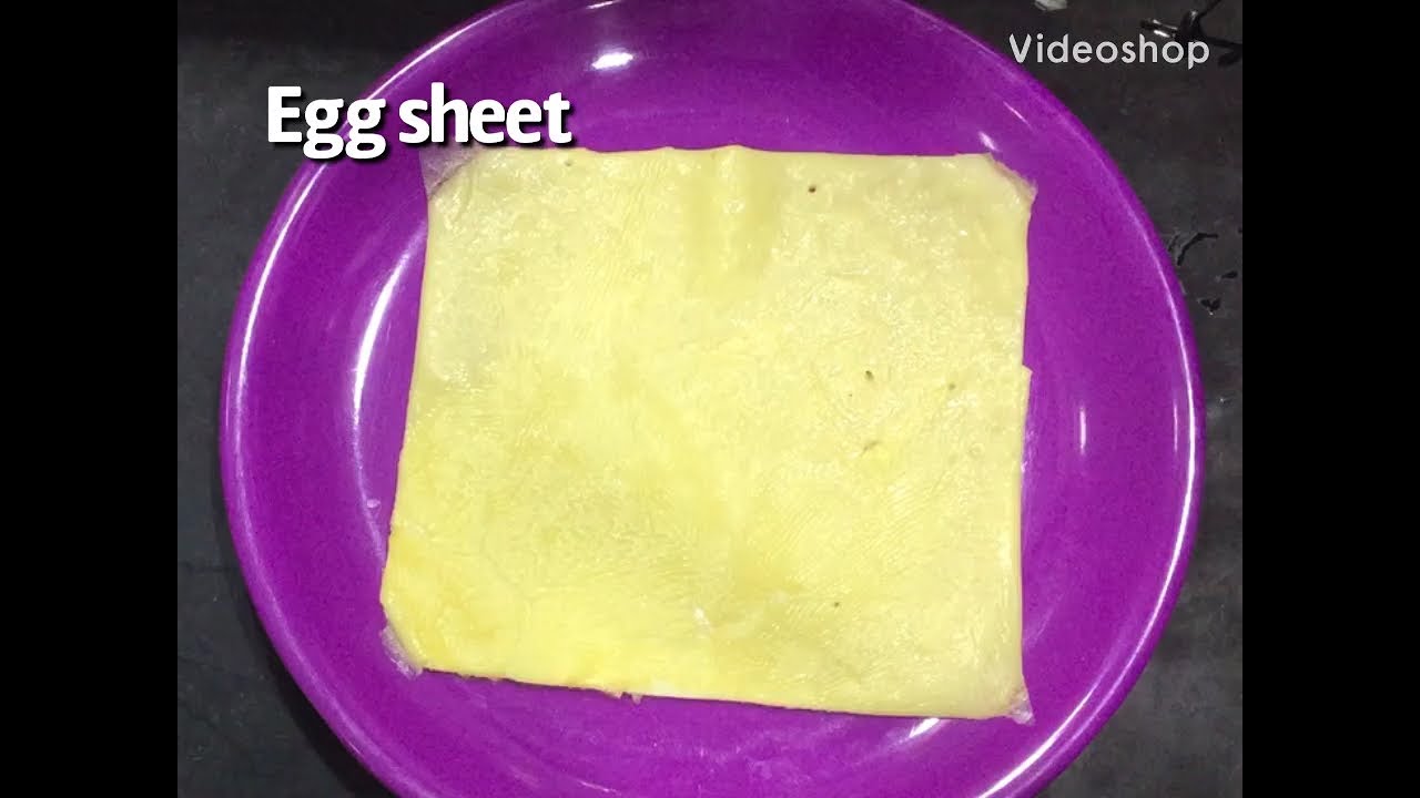 How to make egg sheet - YouTube
