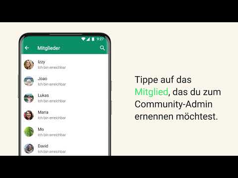 Hinzufügen und Entfernen von Community-Admins | WhatsApp