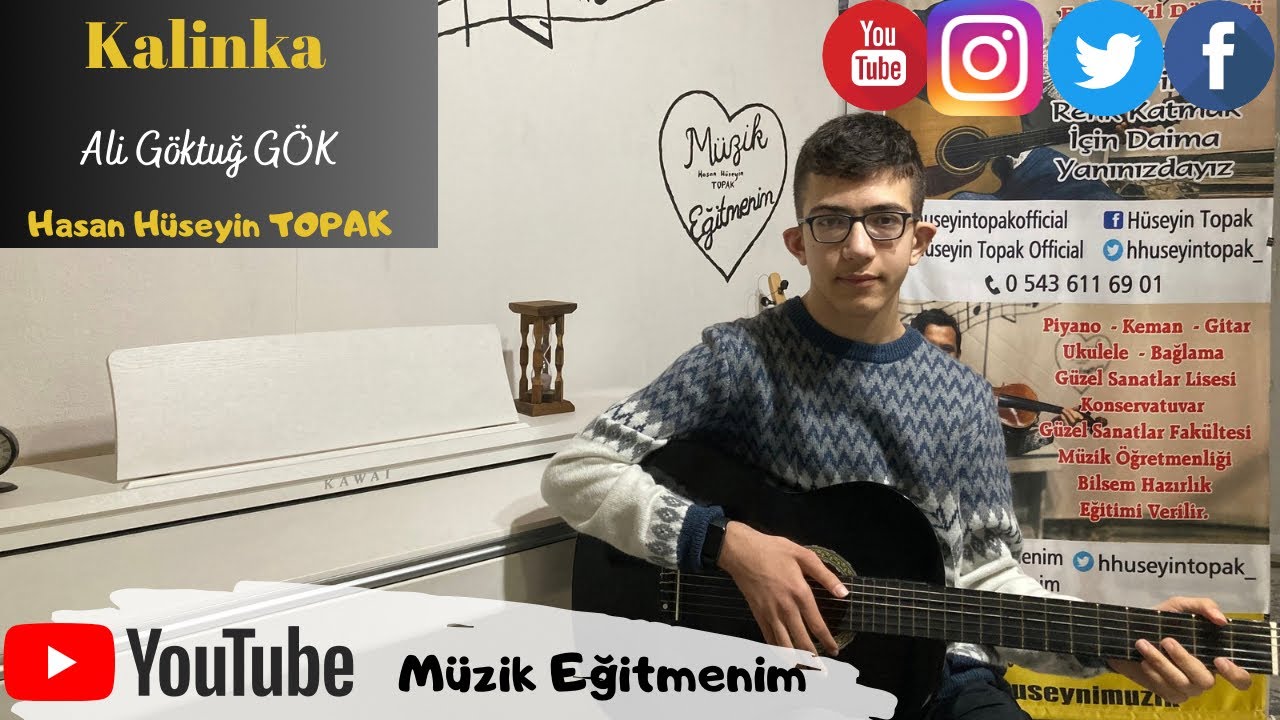 Kalinka - Ali Göktuğ GÖK 🎸 #müzikeğitmenim #kadirligitardersi #guitar # ...