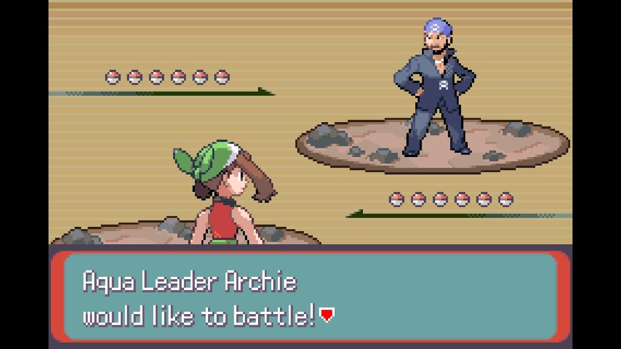 Pokemon Elite Redux • Aqua Leader Archie - Seafloor Cavern [Elite Mode ...