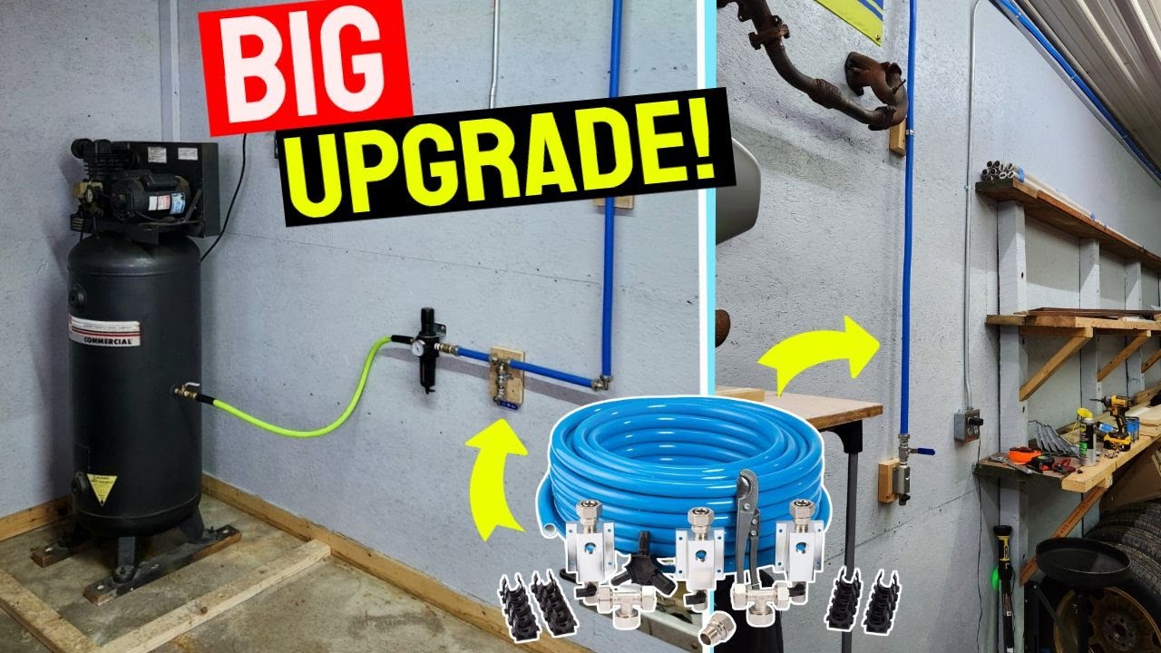 Full RapidAir Maxline & 60 Gal Compressor Setup For The Shop! - YouTube
