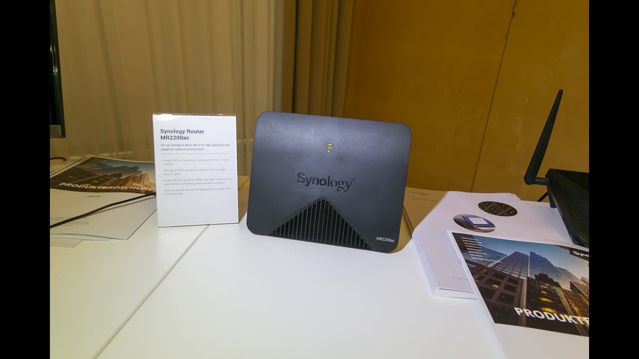 Synology introduced Mesh Router MR2200ac - YouTube