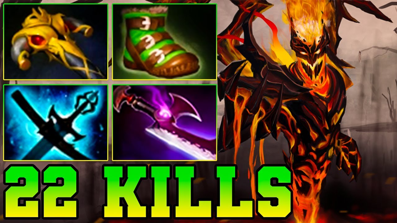22 Kills Shadow Fiend Dota 2 !! SF Dota 2 Carry Mid Meta Best Pro ...