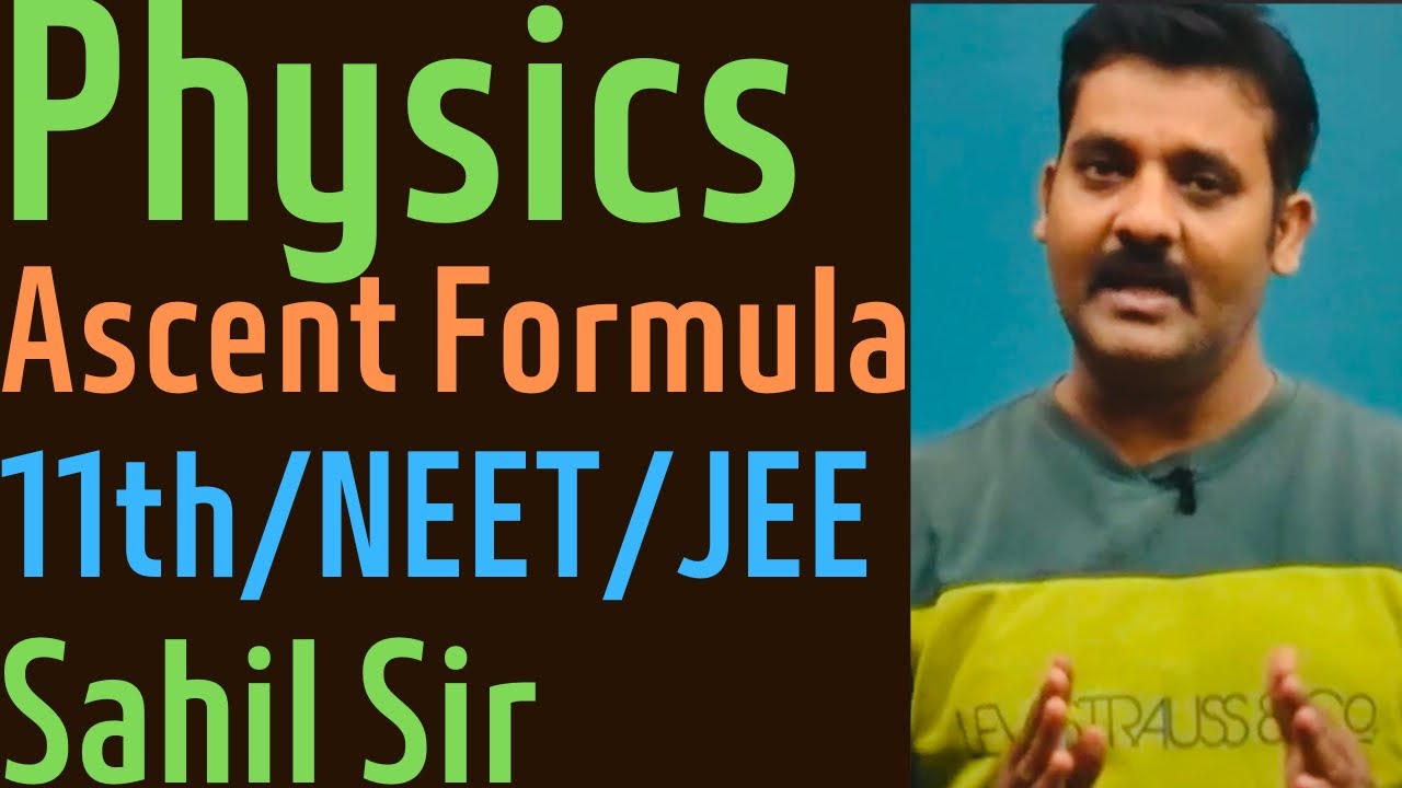 Lecture:-20(Capillarity Rise or Ascent Formula)11th/NEET/JEE - YouTube