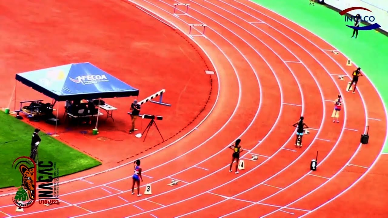 Final 400 Metres Hurdles Women 0.76 U23 and U23 NACAC 🥇 JAMAICA Alliah ...