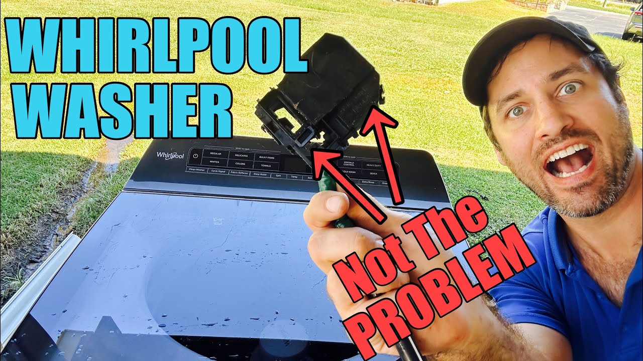 Why This Whirlpool Washer Wound Not Drain or Spin | Broke Pump Wire ...