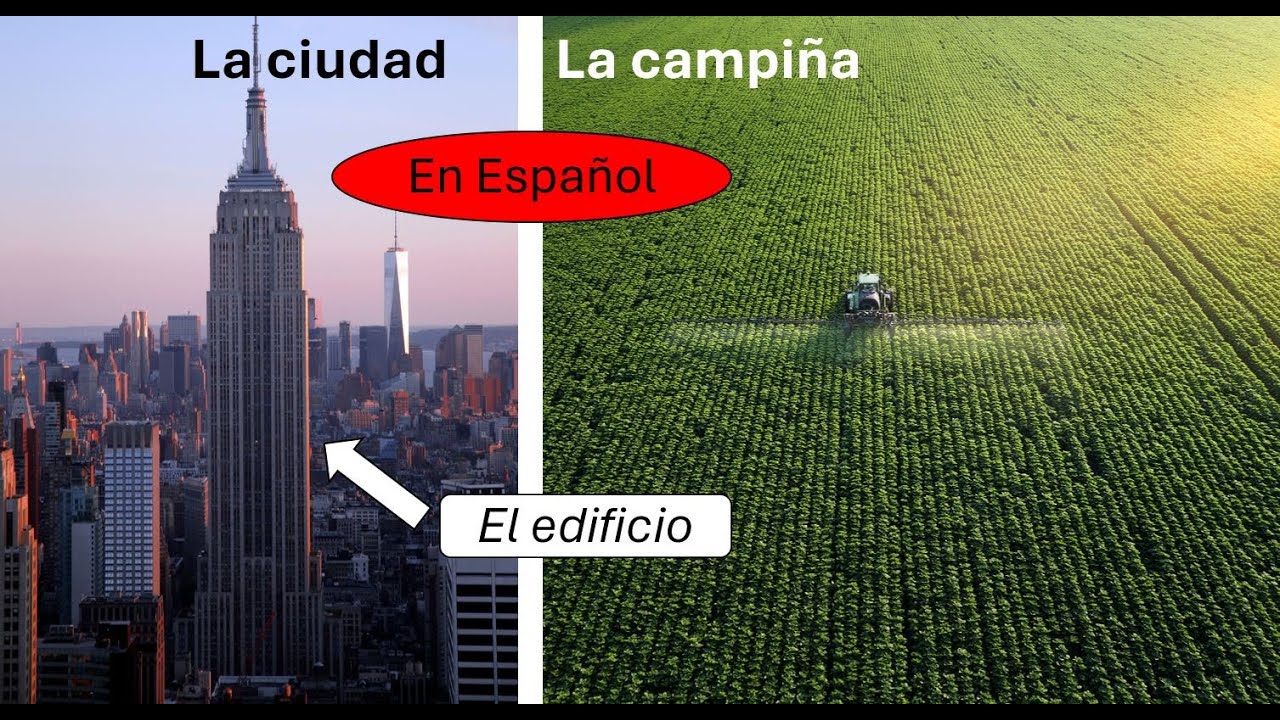 Cities and Countryside Vocabulary in Spanish! - YouTube