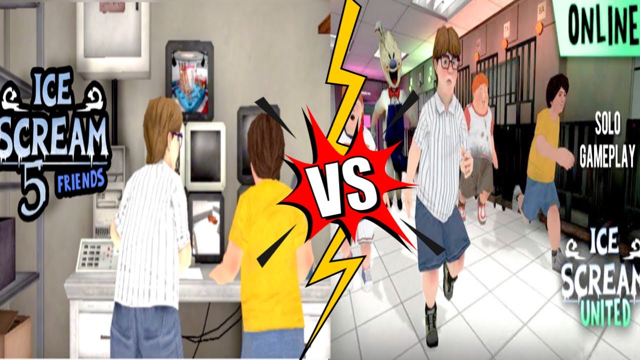 Ice Scream 5 Vs Ice Scream united || Full Gameplay || iOS Gameplay ...