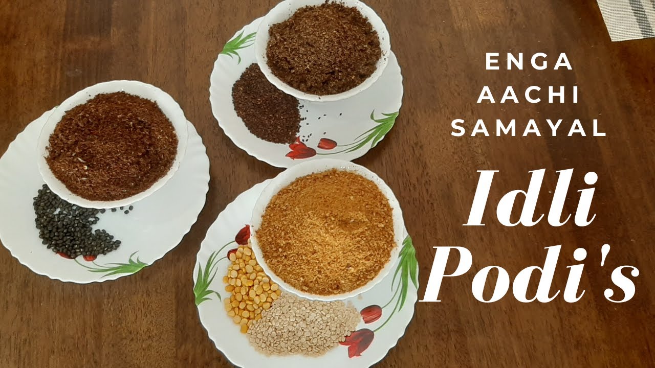 3 Types Of Idli Podi Ellu Podi Idli Podi Recipe In Tamil 