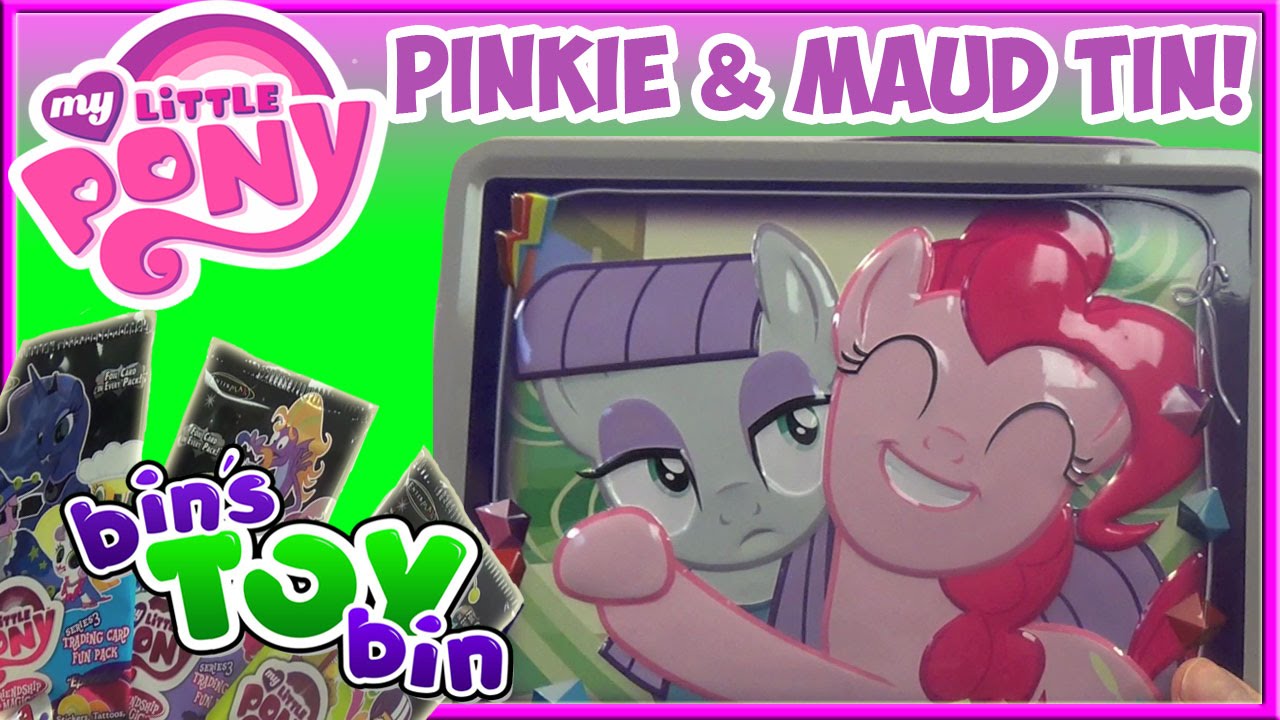 My Little Pony Pinkie & Maud Pie Trading Cards Lunchbox Tin! Opening by ...