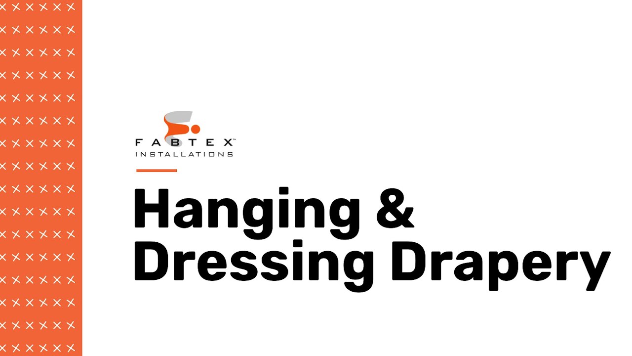 Hanging and Dressing Drapery with Fabtex - YouTube