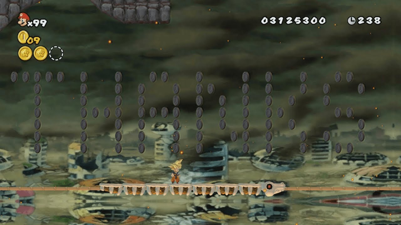 Super Mario - Goku NSMBW DBZ #25 Walkthrough 100% - YouTube