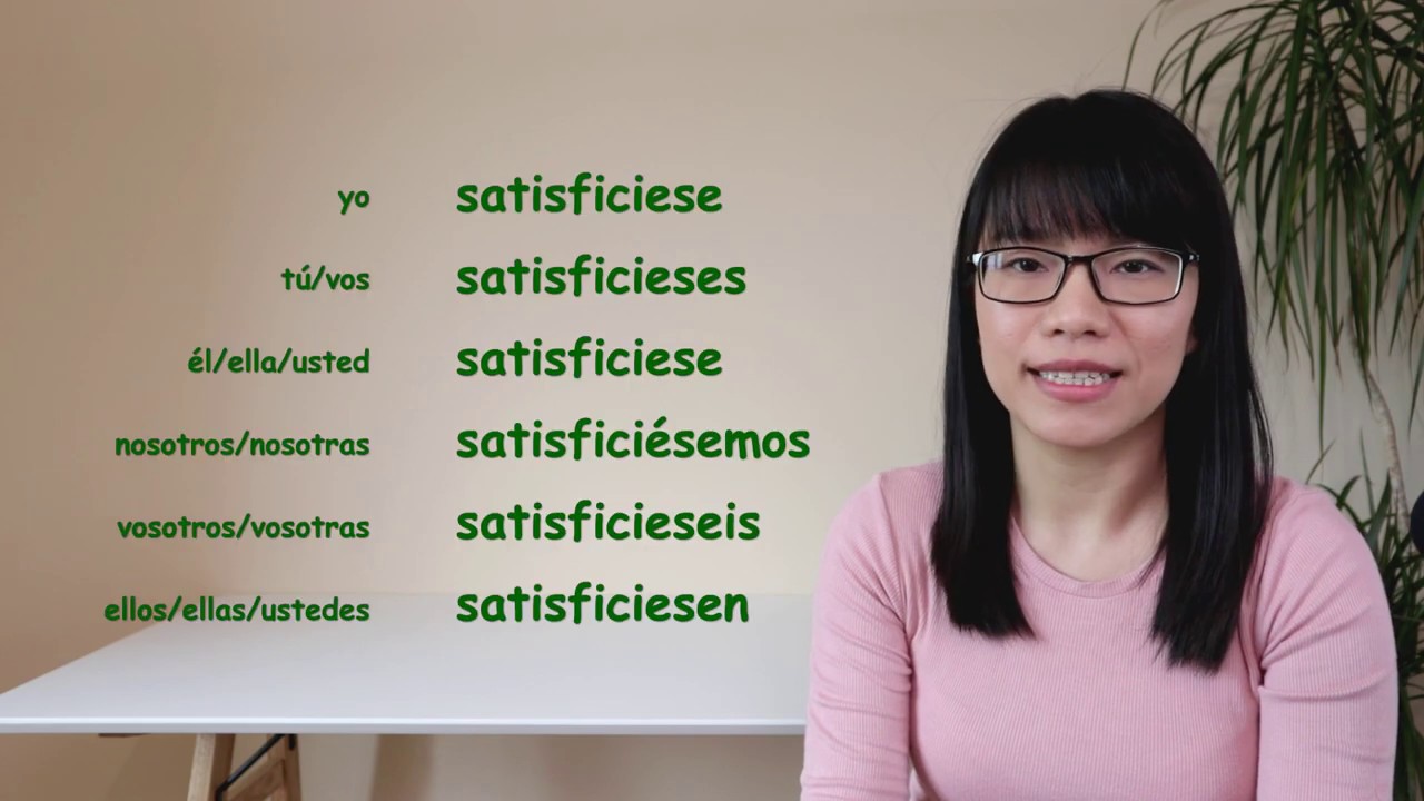 Verbo satisfacer | conjugaciones | Aprender español | LEARN SPANISH ...