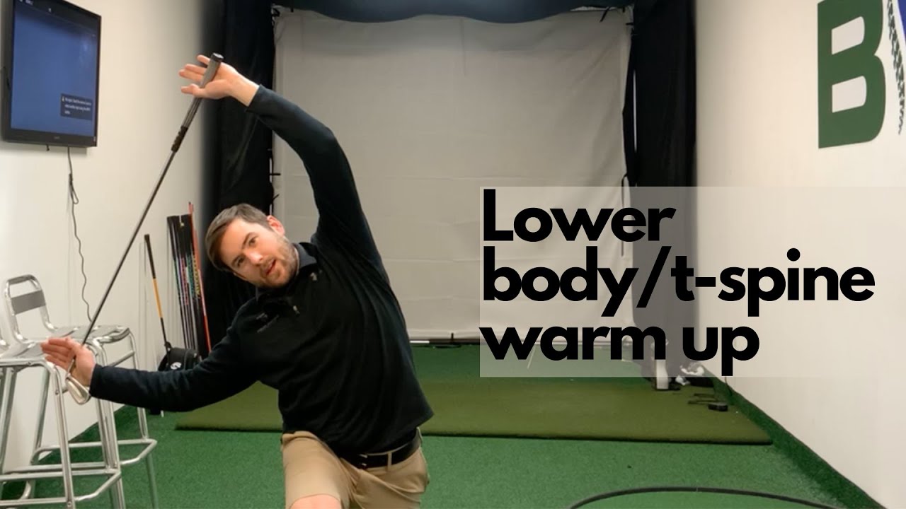 Lower body/t-spine warm up - YouTube