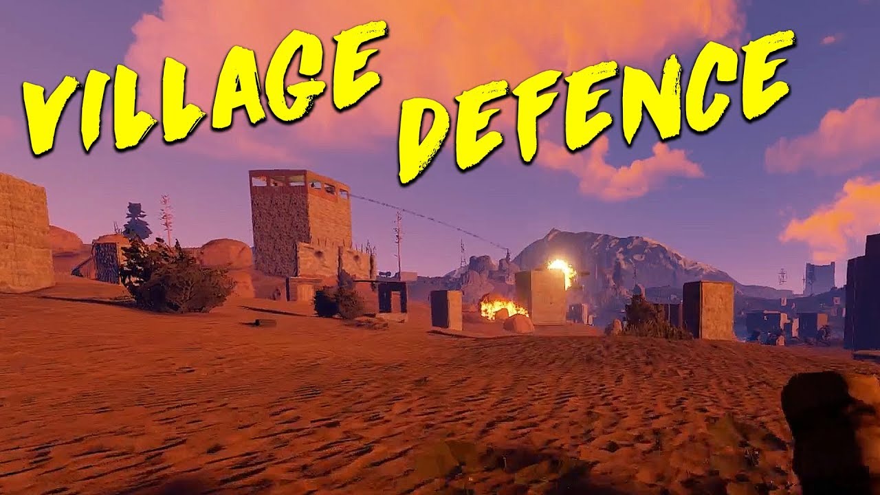 Defending The Village From A MASSIVE Clan! - Rust - YouTube