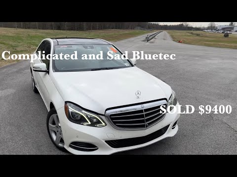 2014 Mercedes Benz E250 bluetec 4Matic POV Test Drive Walkaround code P229F FINALLY SOLD $9400