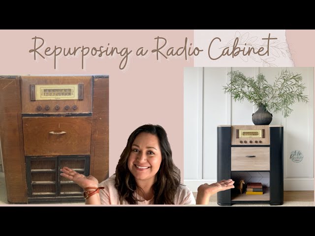 Repurposed Antique Radio Cabinet