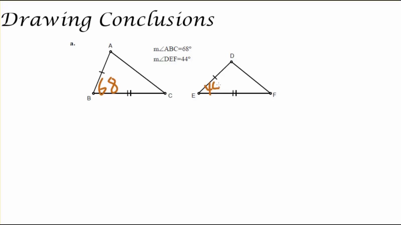 Angles and Triangle Comparisons - YouTube