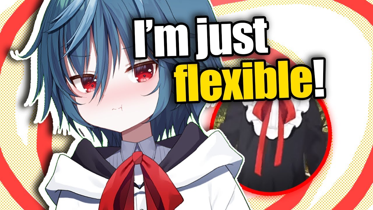 Yuko does the touching elbow meme - YouTube