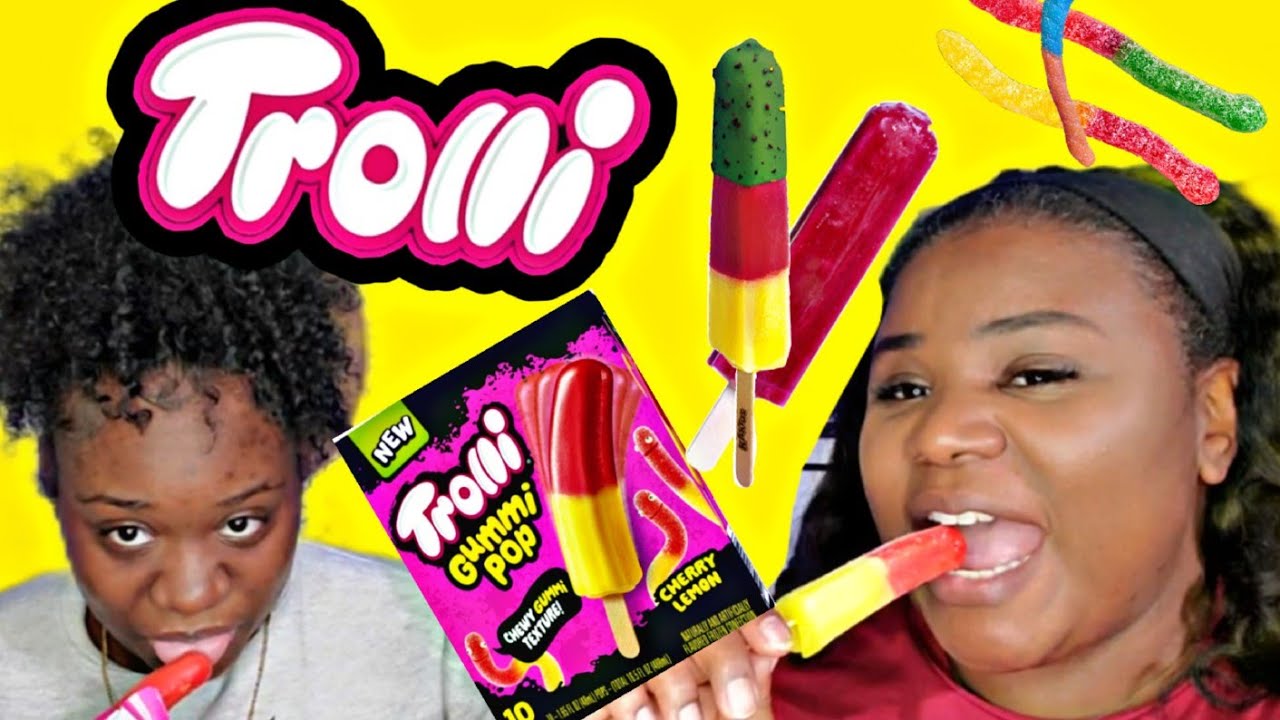 FOOD VIDEO...TROLLI GUMMI POPSICLE...TASTE TEST TUESDAY - YouTube