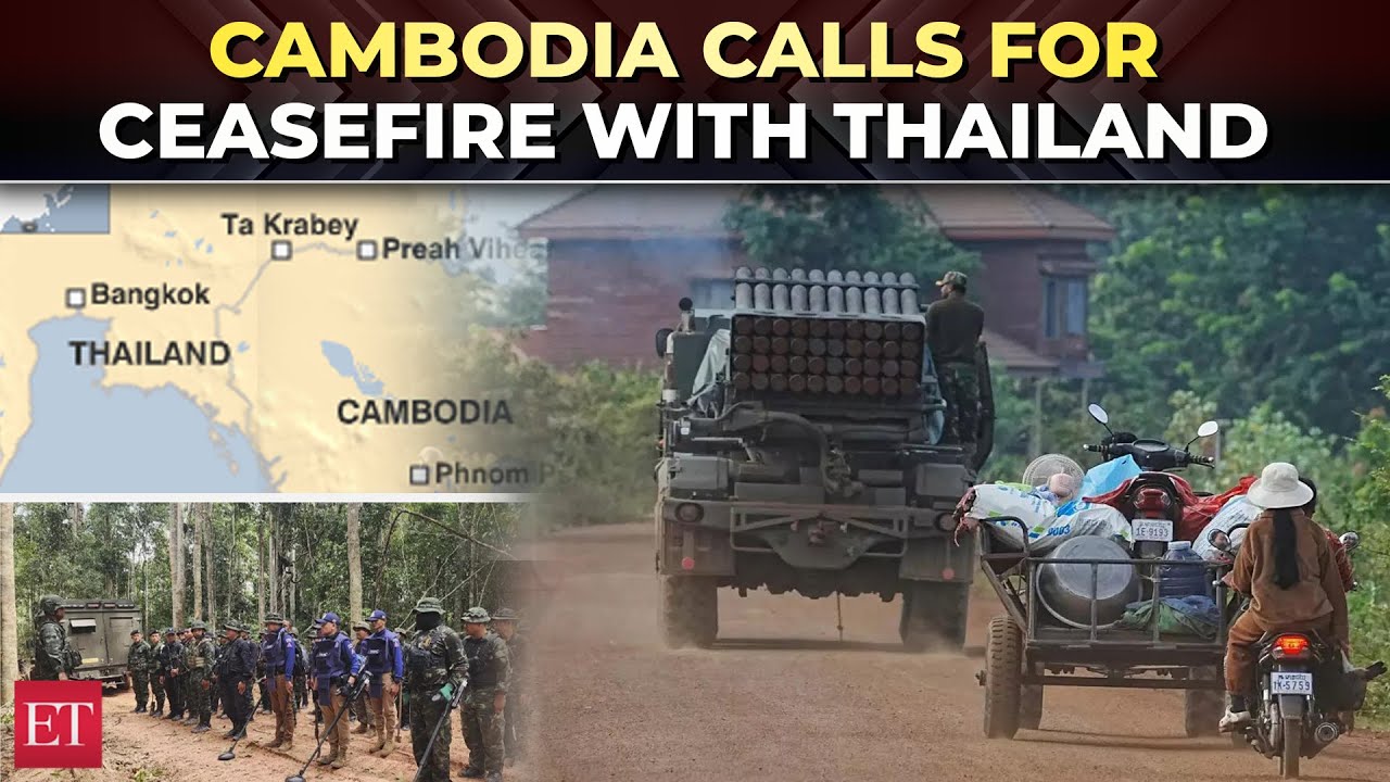 Cambodia appeals for peace; calls for ceasefire after violent border clashes with Thailand - YouTube