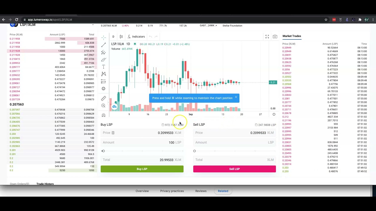xBull Wallet, Ledger Nano S, Lumenswap Spot Trading - YouTube