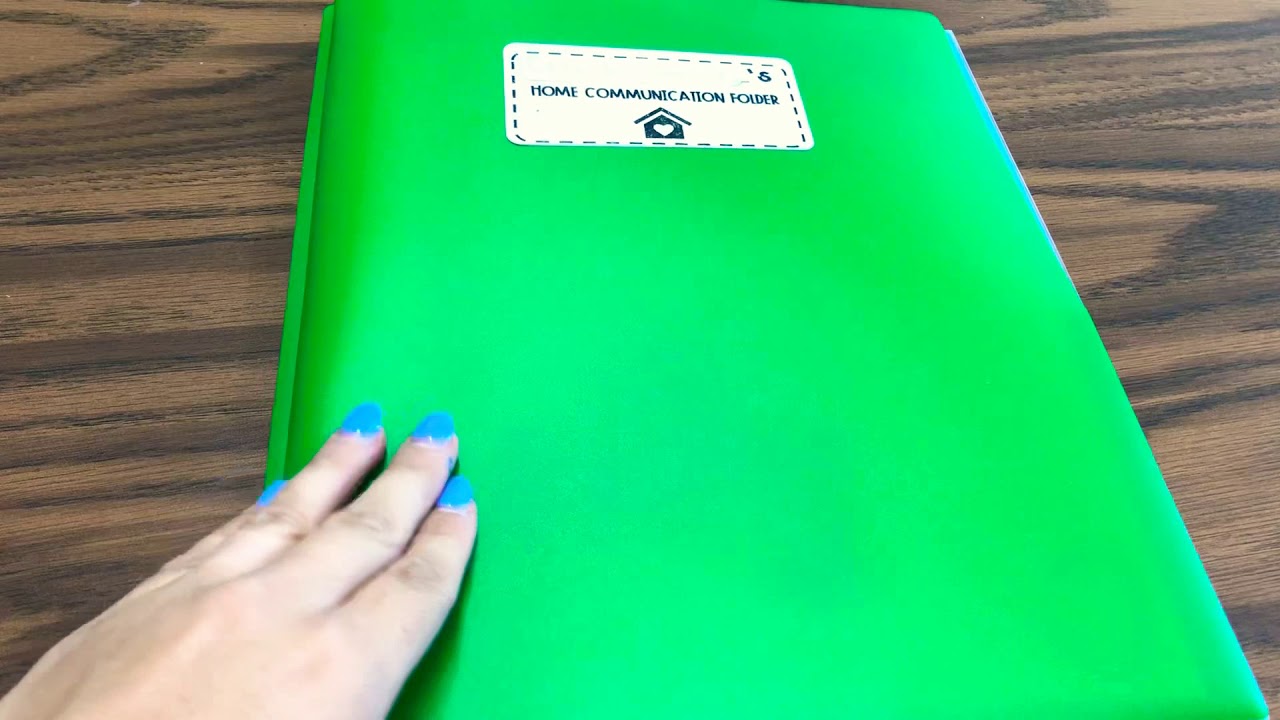 Homework and Home Communication Folder - YouTube