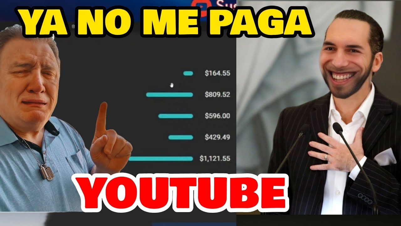 Felipe Ray Tyson dice que YouTube y Bukele ya no le pagan esta pidiendo ...
