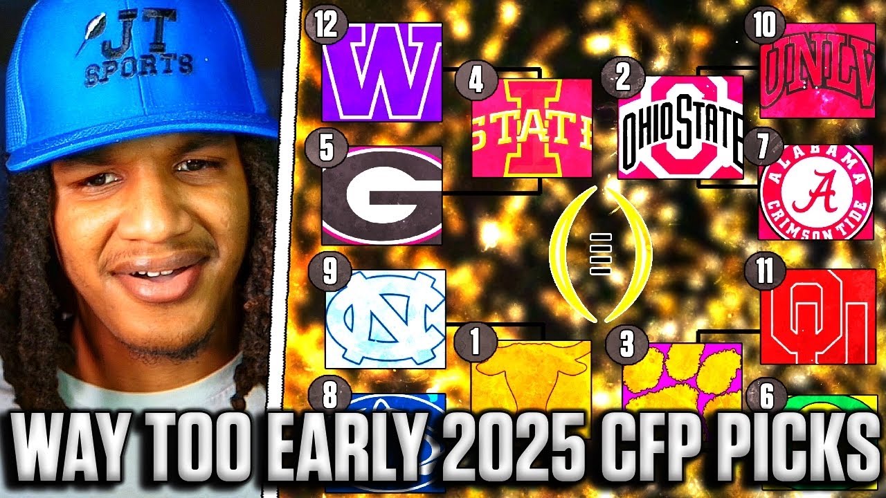 JT's WAY-TOO-EARLY 2025 CFP Predictions & National Title Pick - YouTube