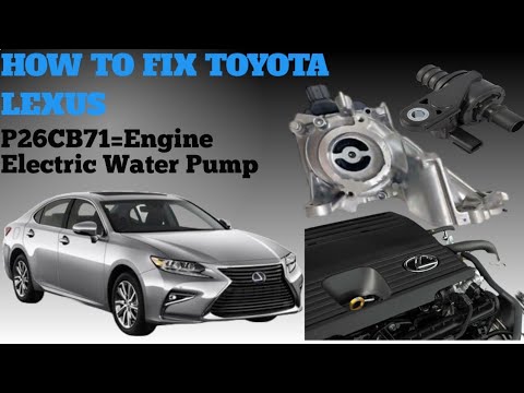 How to clear #Toyota Lexus ES250 #P26CB71 engine, coolant pump - YouTube