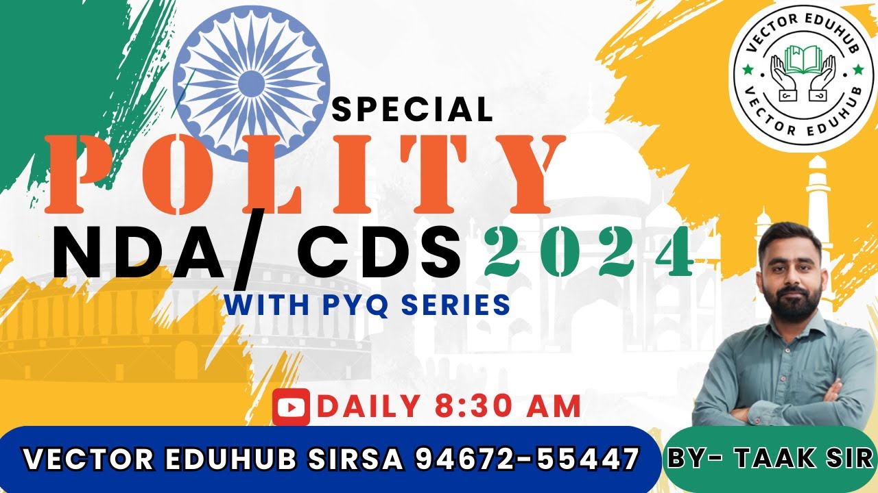 Polity PYQs For NDA / CDS | Day 4| Previous Year Questions | Polity By ...