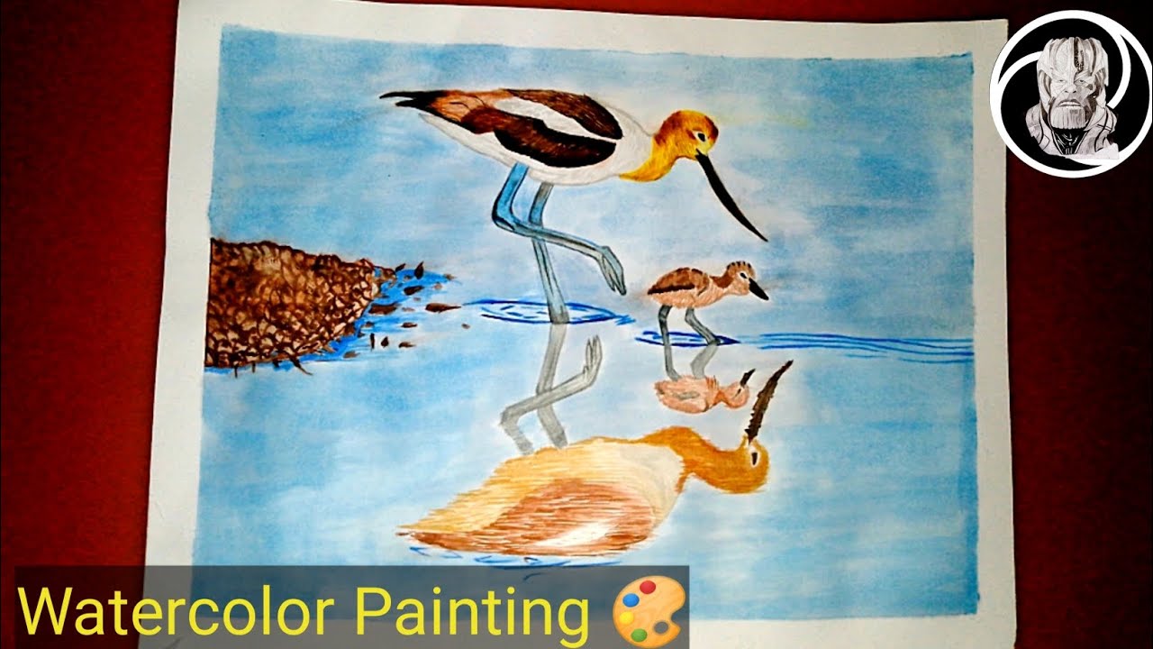 New Watercolor Painting 🎨🔥||How to draw a watercolor painting ||@Anas ...