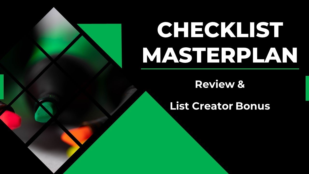 Checklist Masterplan Review and Bonus - YouTube