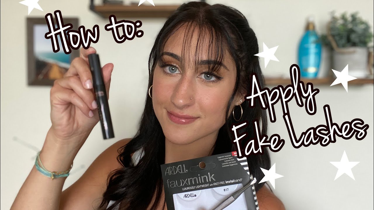 how to apply fake lashes! | tips & tricks - YouTube
