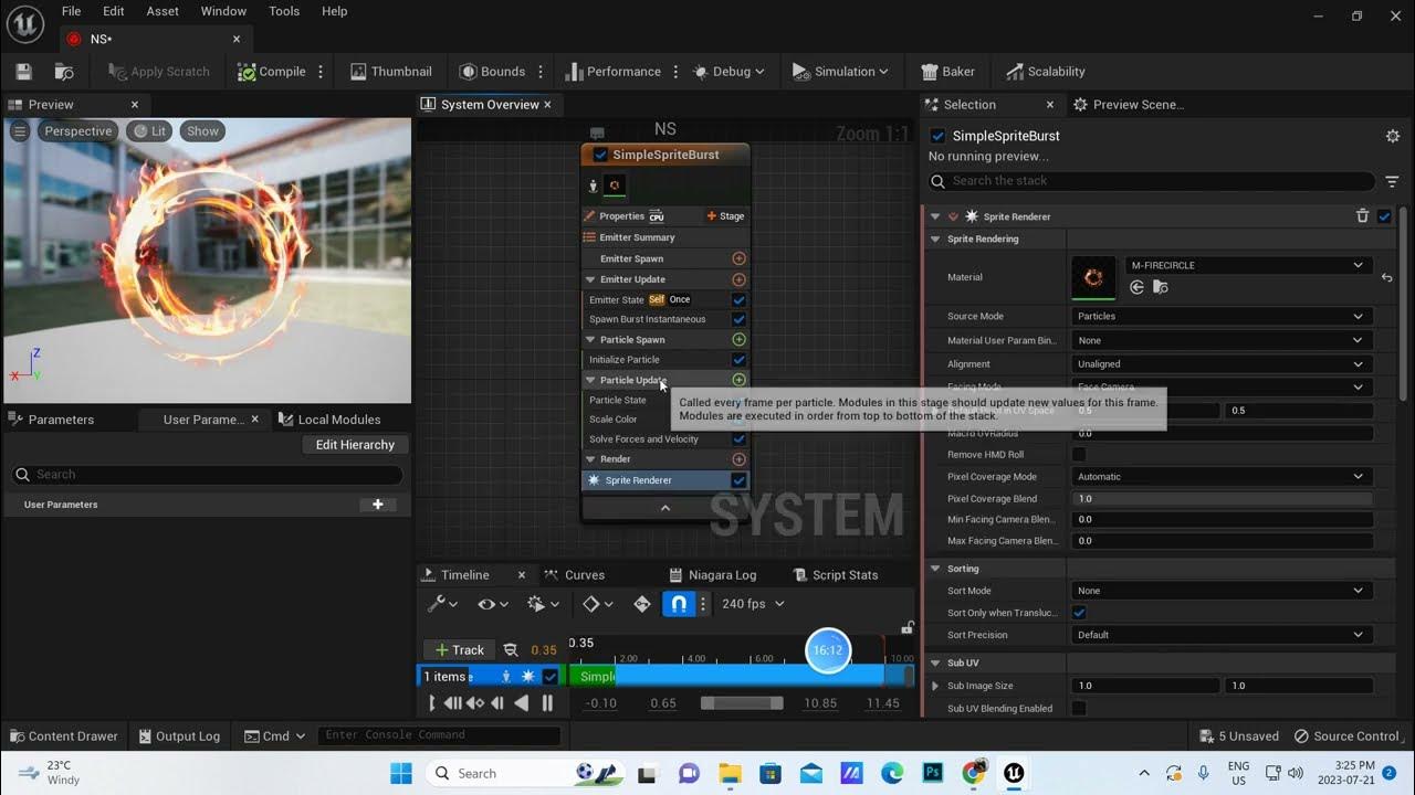 Unreal Engine 5.1 Chinese tutorial: UE5 Niagara VFX system basic. 初学者虚幻5.1中文教程 : Niagara VFX 特效 ...