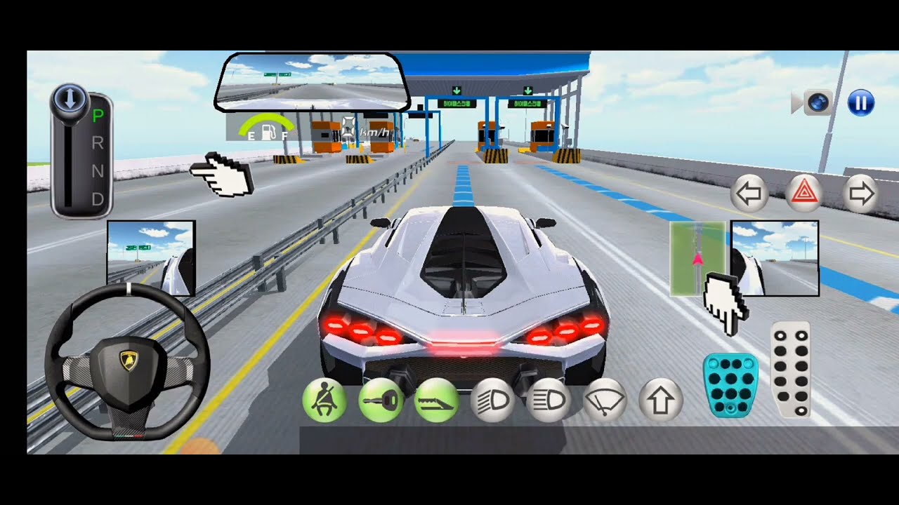 3D Car Driving Class Simulator Indonesia || White car driving ...