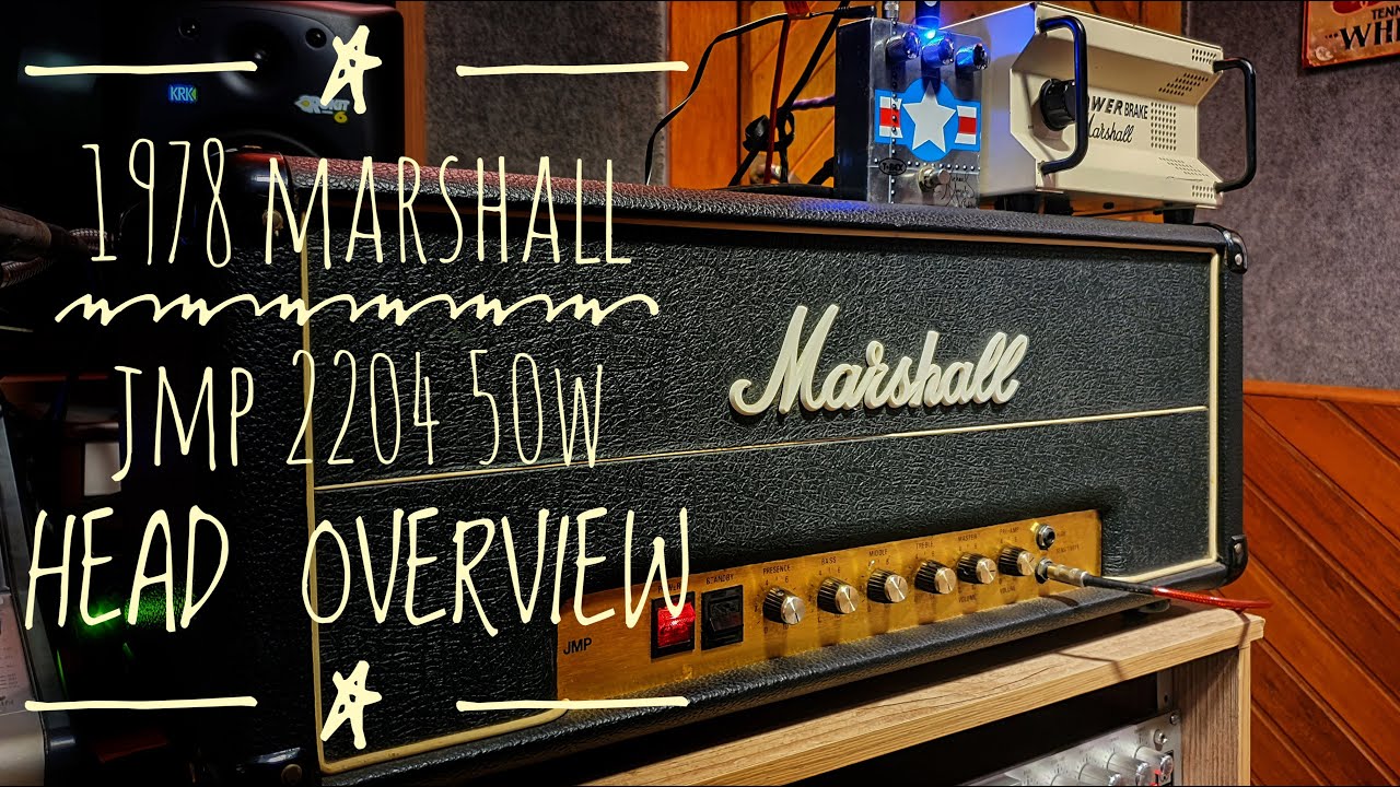 1978 Marshall JMP 2204 50w head overview - YouTube
