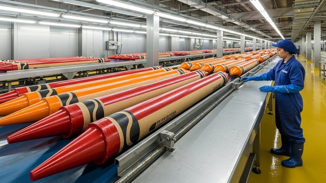 Inside the World’s Biggest Crayon Factory: 12 Million a Day! - YouTube