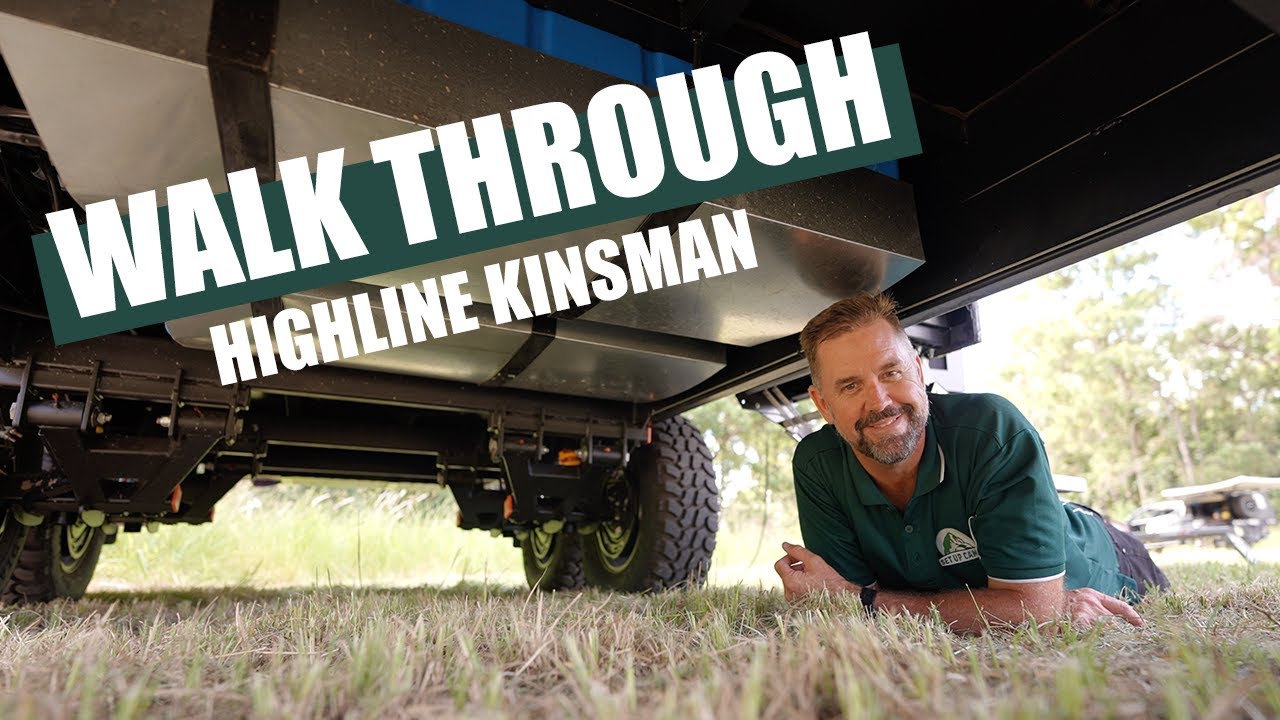 WALK THROUGH - Highline Kinsman 19'6 family caravan. - YouTube
