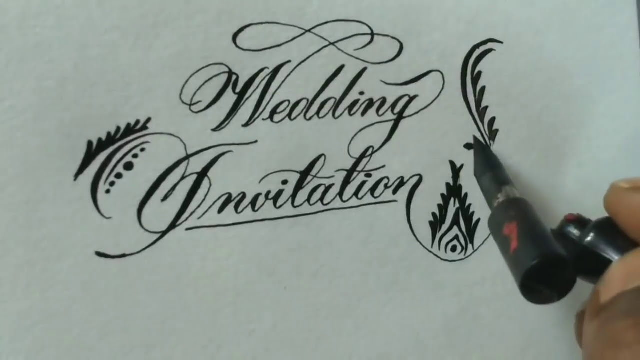 How to write copperplate calligraphy l super satisfying calligraphy ...