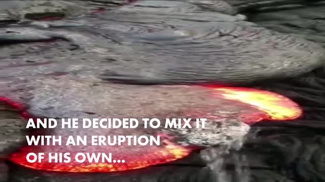 Here's what happens when you pee on lava - YouTube
