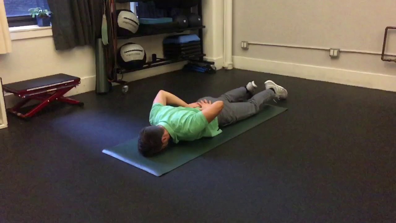 Prone Shoulder Internal Rotation End Range Liftoff (Swimmer) - YouTube